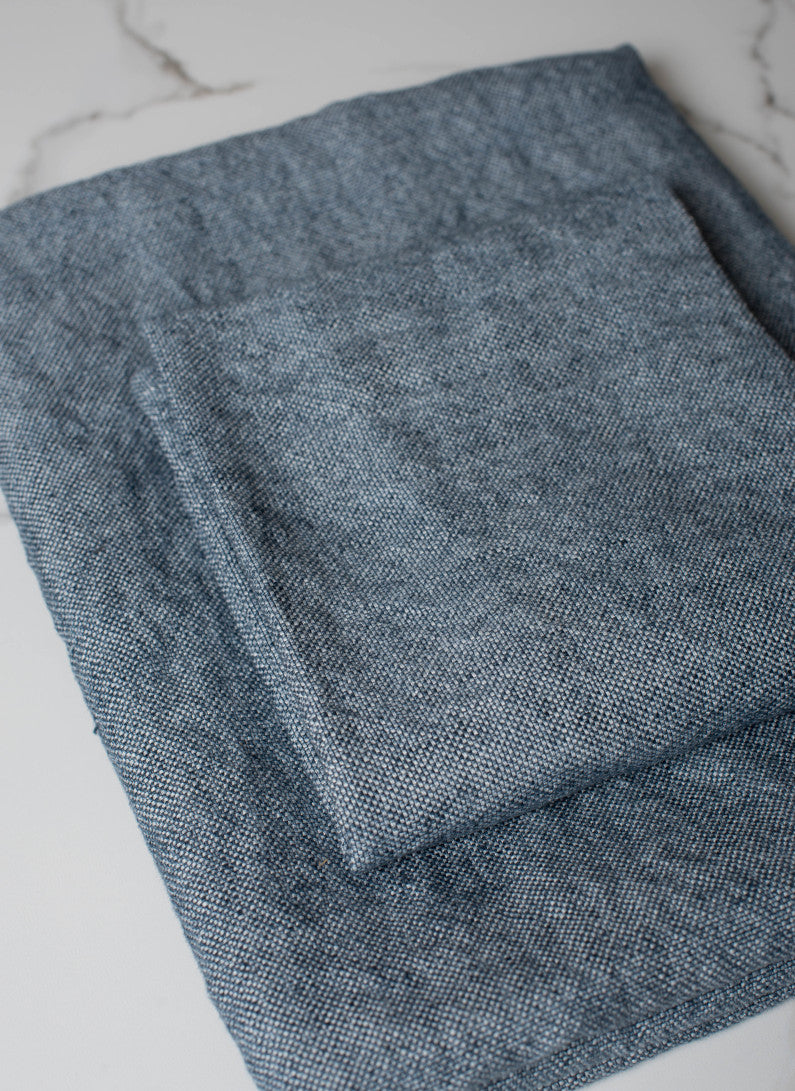 Shop Blue Linen Bath Sheet Online at Just $179 - MG Maison – MG MAISON